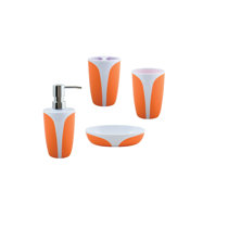 Bright Orange Bathroom Accessories – Rispa